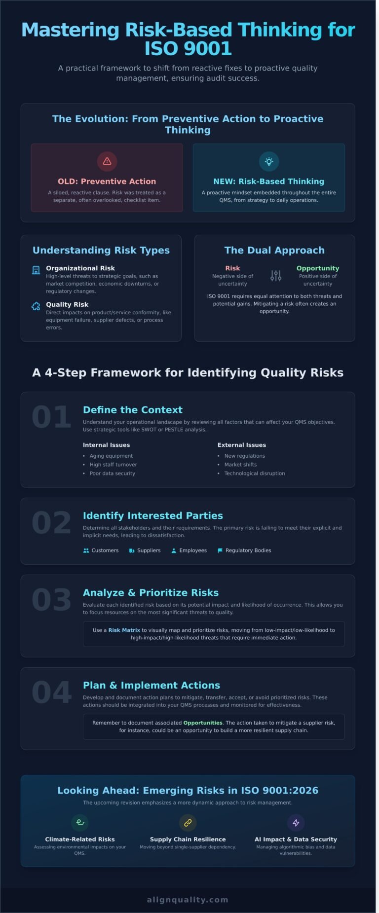 ISO 9001 Risk Management Examples: A Guide for 2026